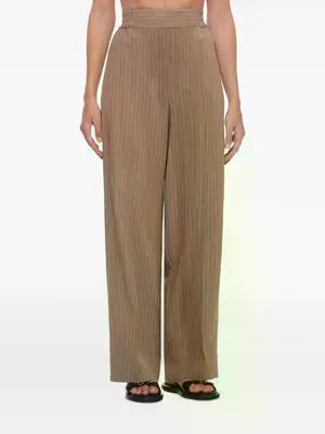 EMME Pinstripe-pattern Wide-leg Trousers