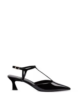 STUART WEITZMAN Vinnie T-strap Pumps - Black