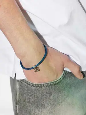 Off-White Arrows-charm Braided-leather Bracelet