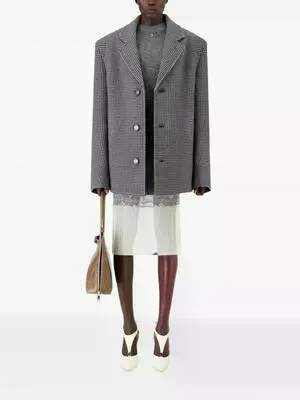 Coperni Houndstooth-pattern Notched-lapels Coat