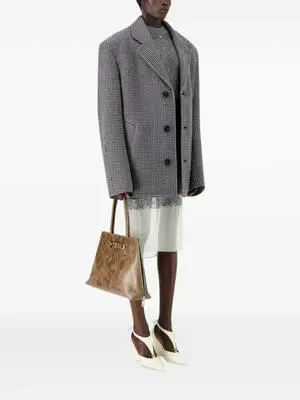 Coperni Houndstooth-pattern Notched-lapels Coat