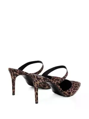 STUART WEITZMAN Power Leopard-print Mules