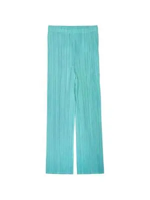 Issey Miyake Pleated Trousers - Green