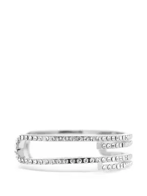 Off-White Crystal-embellished Cut-out Bracelet