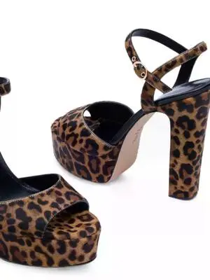 STUART WEITZMAN Leopard-print Platform Sandals