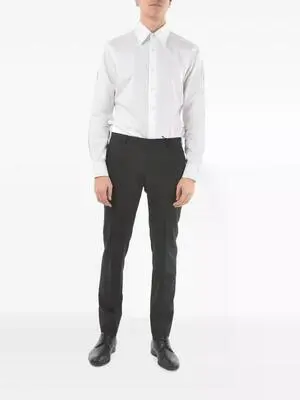 Corneliani Flat-front Jetted-pocket Trousers