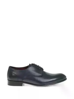 Corneliani Leather Derby Shoes - Blue