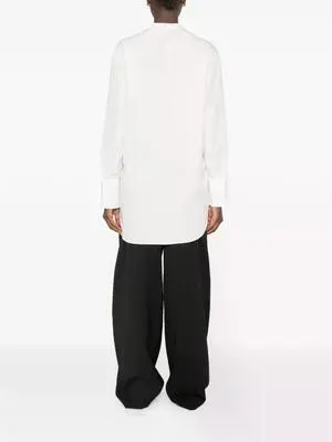 ALYSI Band Collar Bib Panel Shirt