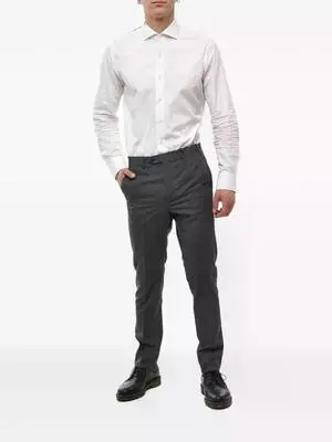 Corneliani Four-pocket Virgin Wool Trousers - Grey