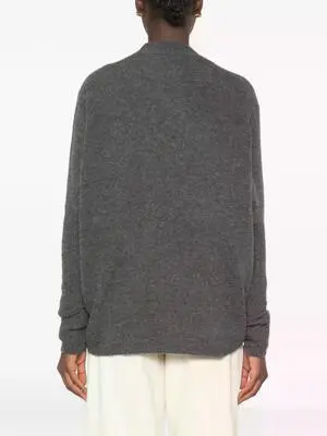 ALYSI Ribbed-trims V-neck Cardigan