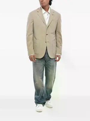 Corneliani Circle Pin-detail Blazer - Neutrals