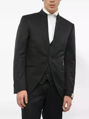 Corneliani Academy Three-piece Single-breasted Suit - Black