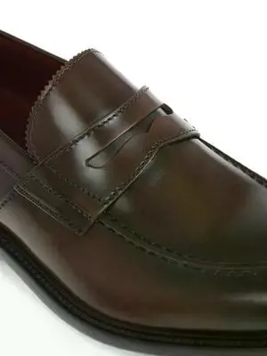 Corneliani Penny-slot Leather Loafers