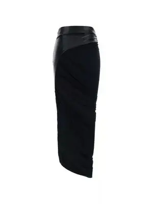 Andamane Ruched Panelled Midi Skirt