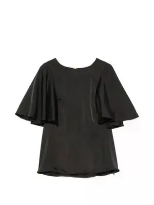 Michael Kors Ruffled-sleeves Blouse - Black