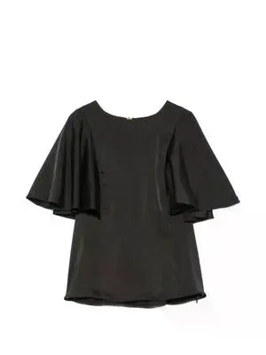 Michael Kors Ruffled-sleeves Blouse - Black