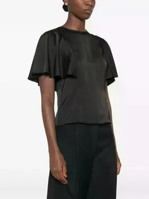 Michael Kors Short Sleeve Ruffled Blouse