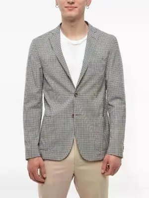 Corneliani Gingham Unlined Blazer - Brown
