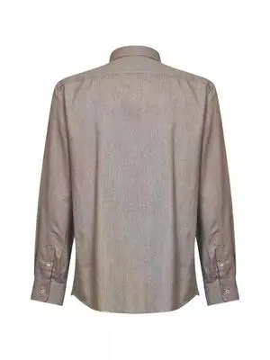 Brunello Cucinelli Spread-collar Button-down Shirt - Grey