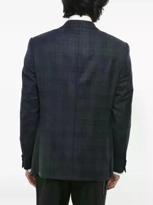 Corneliani Tartan-pattern Single-breasted Blazer