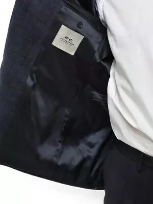 Corneliani Tartan-pattern Single-breasted Blazer