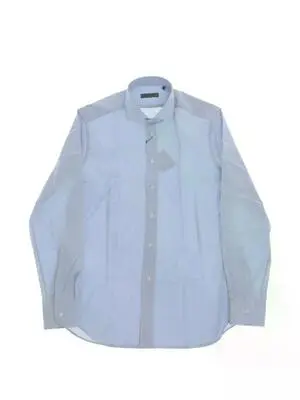 Corneliani French-collar Two-tone Shirt - Blue