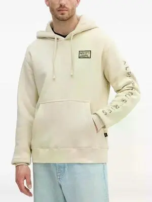 Alpha Industries Logo-patch Hoodie - Neutrals