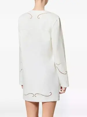 MARANT ETOILE Elka Broderie Anglaise Mini Dress - White