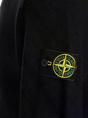 Stone Island 5100012 Pure Rws Wool Jumper - Black