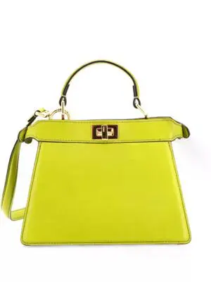 Fendi Peekaboo Iseeu Bag Leather Petite Crossbody Bag - Green