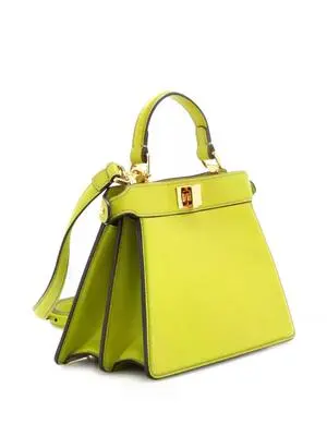 Fendi Peekaboo Iseeu Baguette Leather Crossbody Bag - Green
