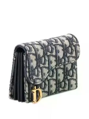 Dior Saddle 5-gusset Case Oblique Canvas Card Holder
