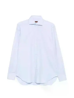 BARBA NAPOLI Spread-collar Long-sleeve Shirt