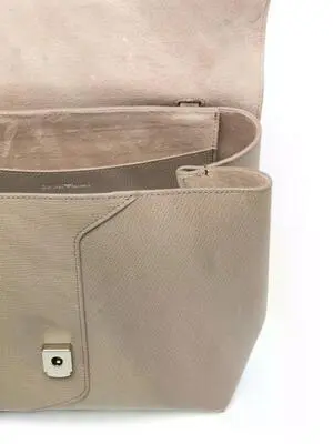 Emporio Armani Grained-leather Tote Bag