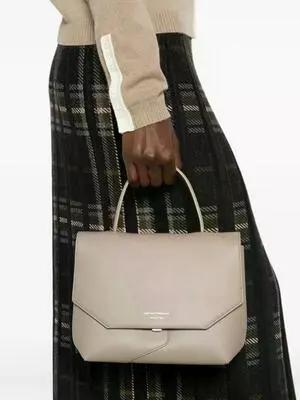 Emporio Armani Grained-leather Tote Bag - Neutrals
