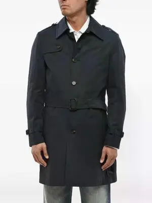 Corneliani Belted Trench Coat - Blue