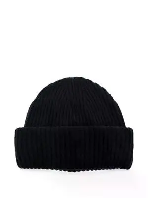 PAOLO PECORA Ribbed-knit Beanie Hat