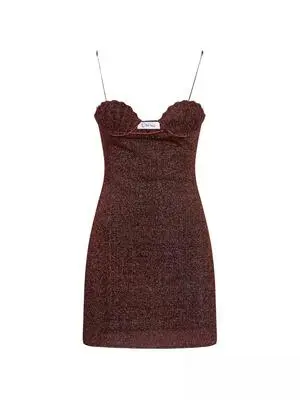 Oseree Lumière Mini Dress - Brown