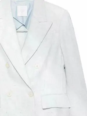 Eleventy Double-breasted Peak-lapel Blazer