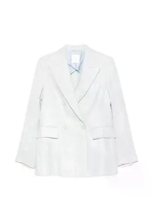 Eleventy Double-breasted Peak-lapel Blazer - Blue