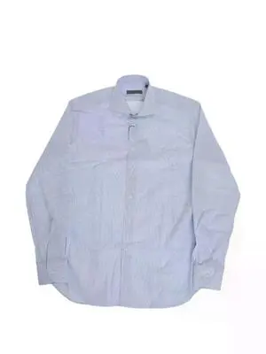 Corneliani Patterned Long-sleeve Shirt - Blue