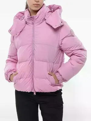 Woolrich Quilted Hooded Down Jacket - Pink
