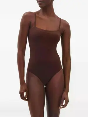 ERES Square Neck Spaghetti Strap One-piece Swimsuit