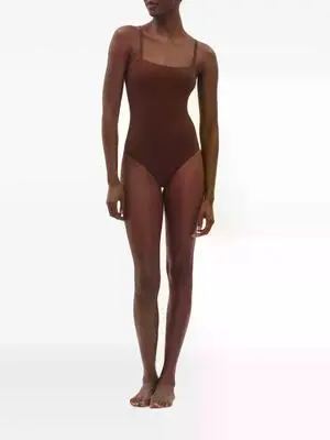 ERES Square Neck Spaghetti Strap One-piece Swimsuit