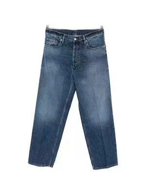 NINE:INTHE:MORNING Faded-effect Straight-leg Jeans - Blue
