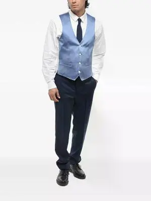 Corneliani Academia Silk Satin Waistcoat