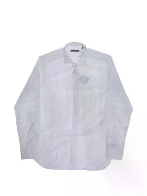 Corneliani Striped French-collar Shirt - White