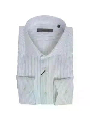 Corneliani Striped French-collar Shirt