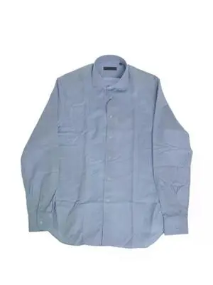 Corneliani French-collar Cotton Shirt - Blue