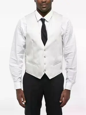 Corneliani Cerimonia Academy Silk Waistcoat - Grey